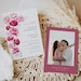 Magenta Floral Wedding Invitation Template, Printable Hot Pink Rose ...