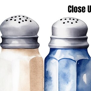 Salt and Pepper Shakers Watercolor Digital Download, Printable Wall Art ...