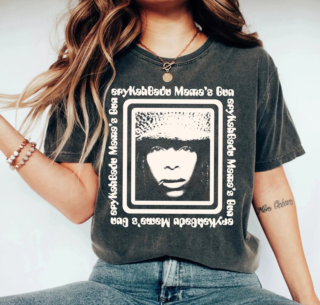 Erykah Badu 90s Shirt, mama's Gun Album Tshirt, Hip-hop Retro Graphic ...