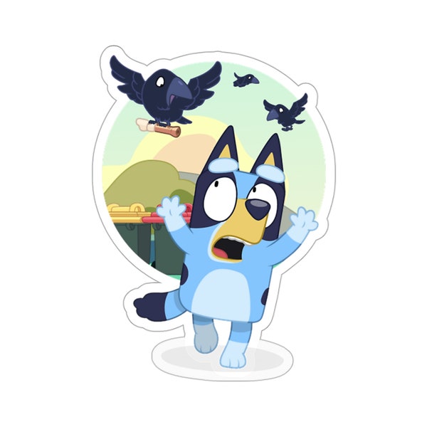 Peeking Bluey Decal - Etsy