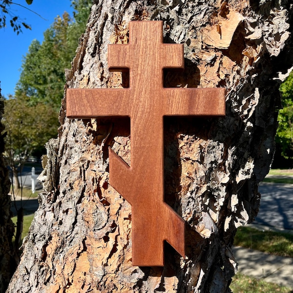 Wooden Orthodox Cross - Etsy