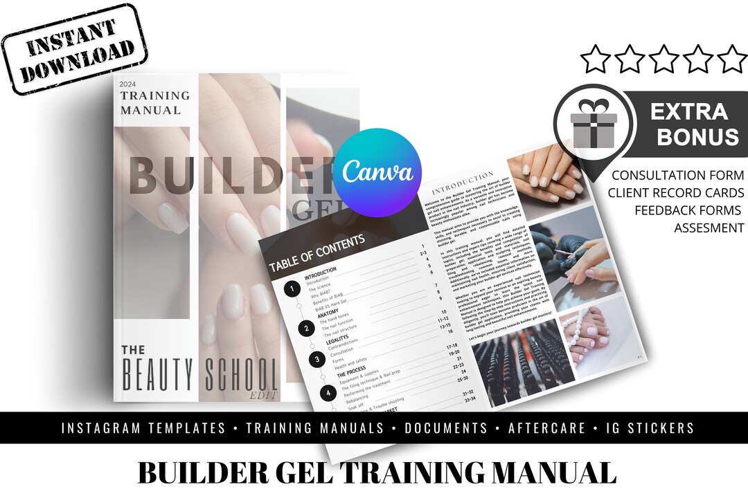 BIAB Nails Training Manual 2024 - Etsy