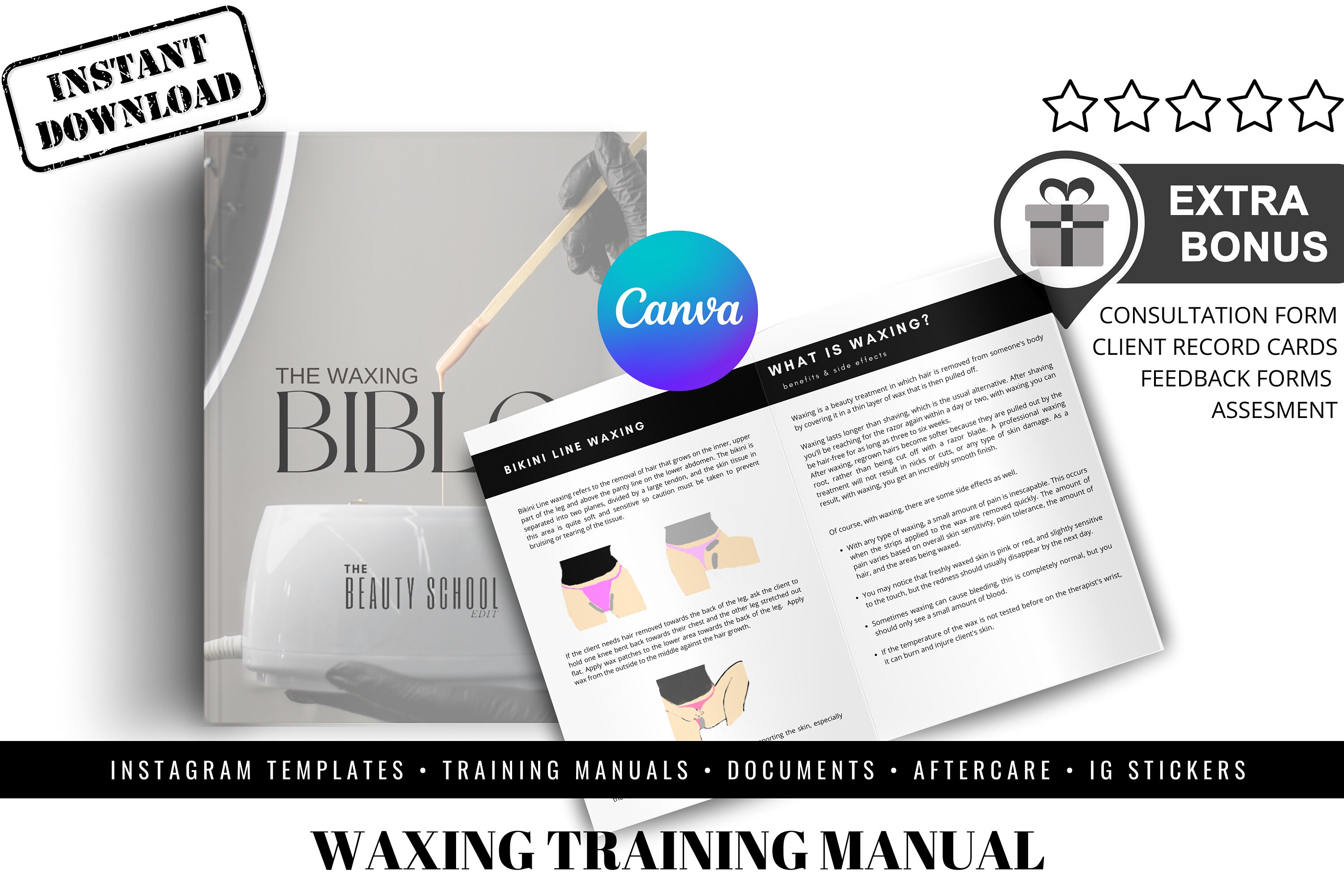 Waxing Training Manual - Etsy
