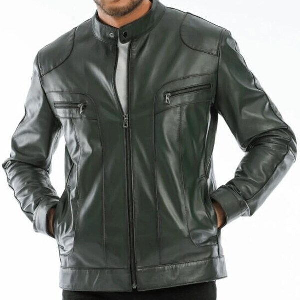 Echtes Leder Jacket - Etsy