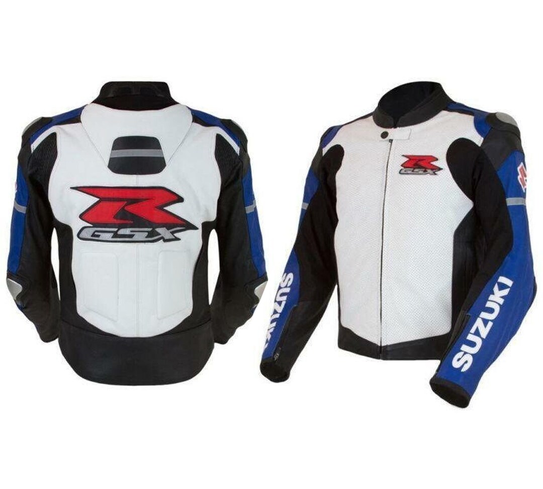 Suzuki GSXR Motorbike Men Leather Jacket Motorcycle Biker - Etsy
