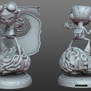 Raz Figura impresa en 3D de Psychonauts Fanart archivos STL - Etsy México