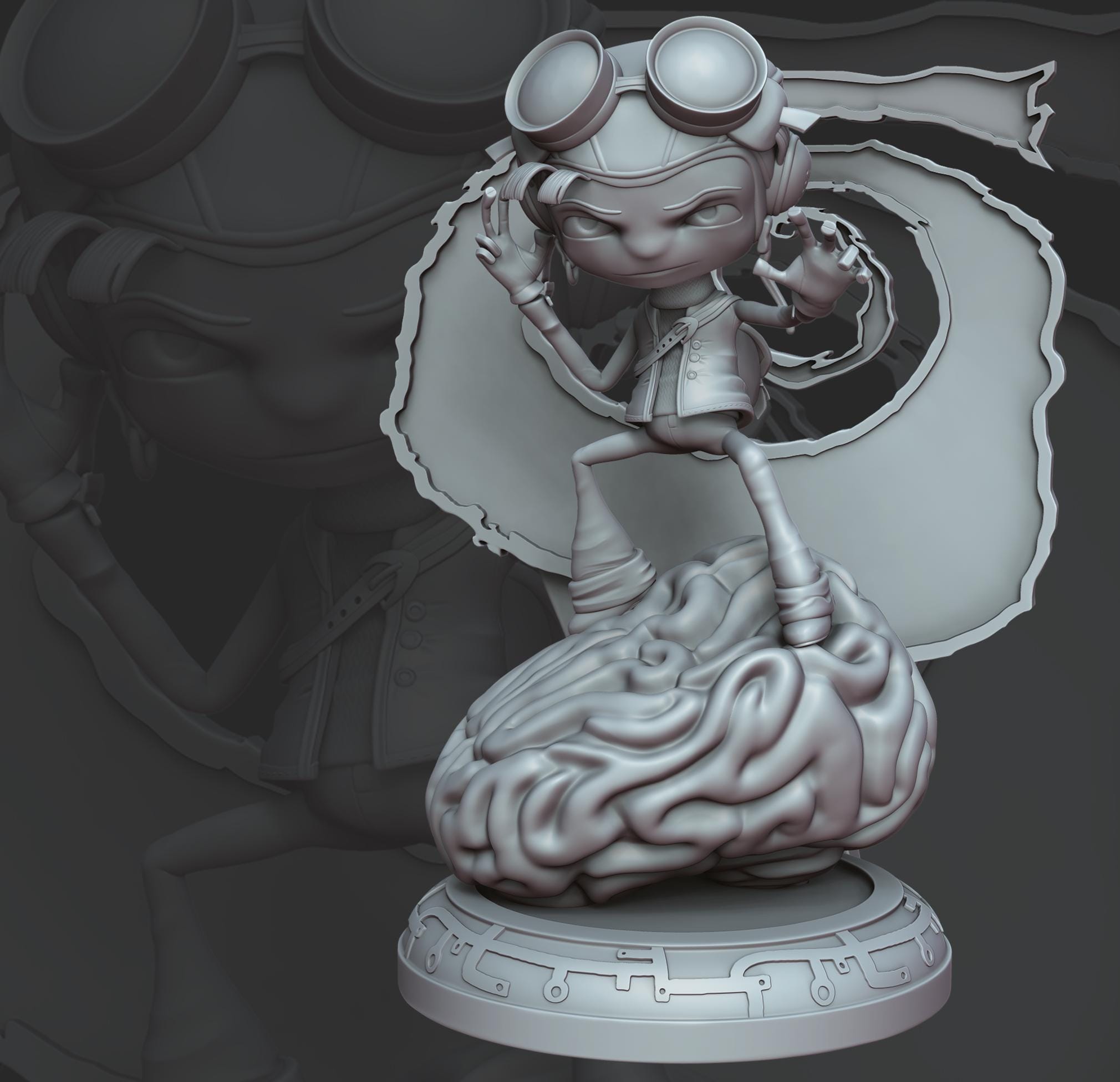 Raz - Psychonauts Fanart 3D Print Figure (STL Files) - Etsy