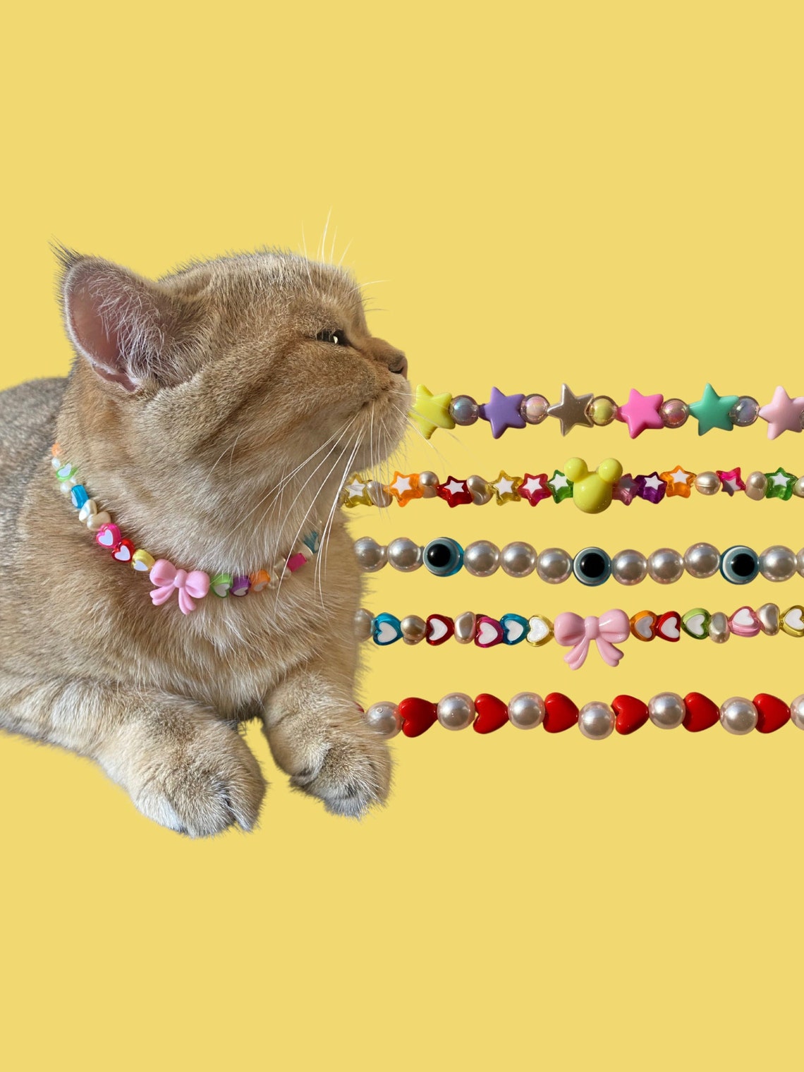 Neclace for Cats/colored Beaded Necklaces for Dogs/ Figured Colorful ...