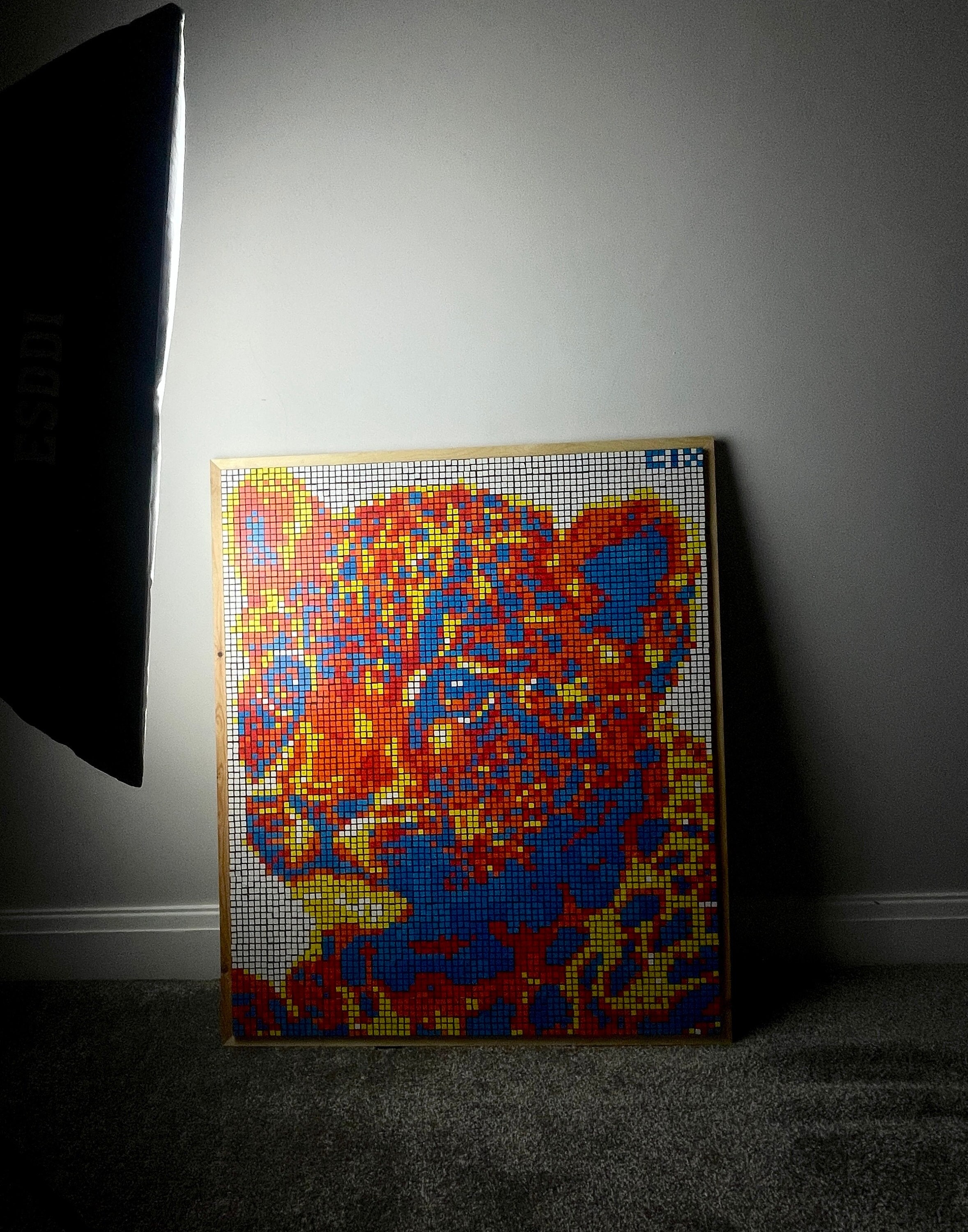 Leopard Rubik's Cube Art, Gift, Magic Cube Puzzle, Retro, Mosaic ...