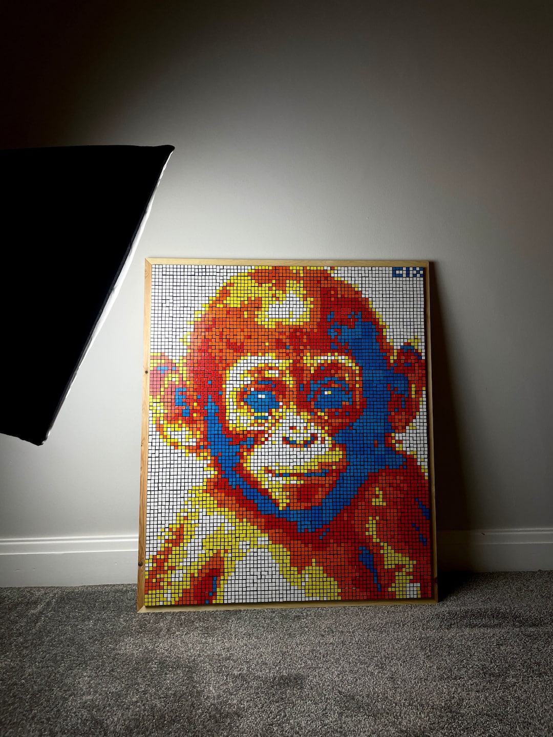Baby Monkey Rubik's Cube Art, Gift, Magic Cube Puzzle, Retro, Mosaic ...