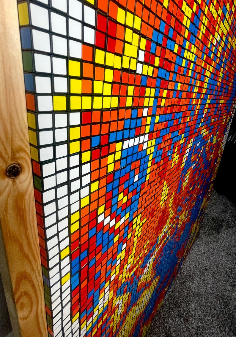 Leopard Rubik's Cube Art, Gift, Magic Cube Puzzle, Retro, Mosaic ...