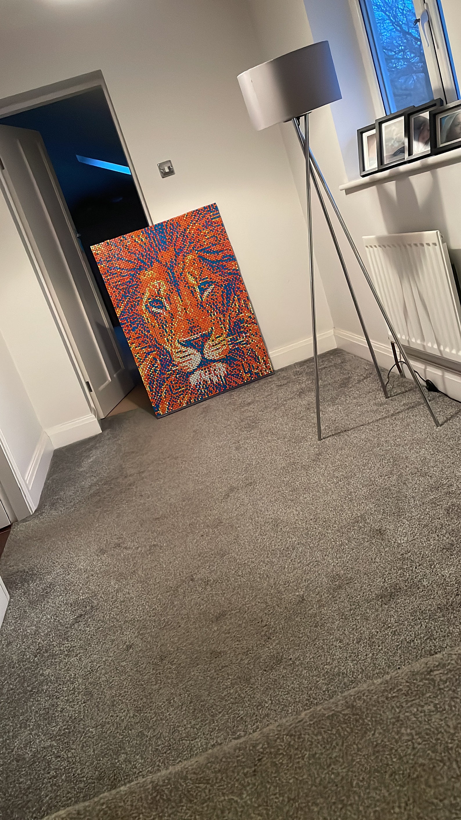 Lion Rubik's Cube Art Piece, 3D, Gift, Lion Art, Magic Cube Puzzle ...