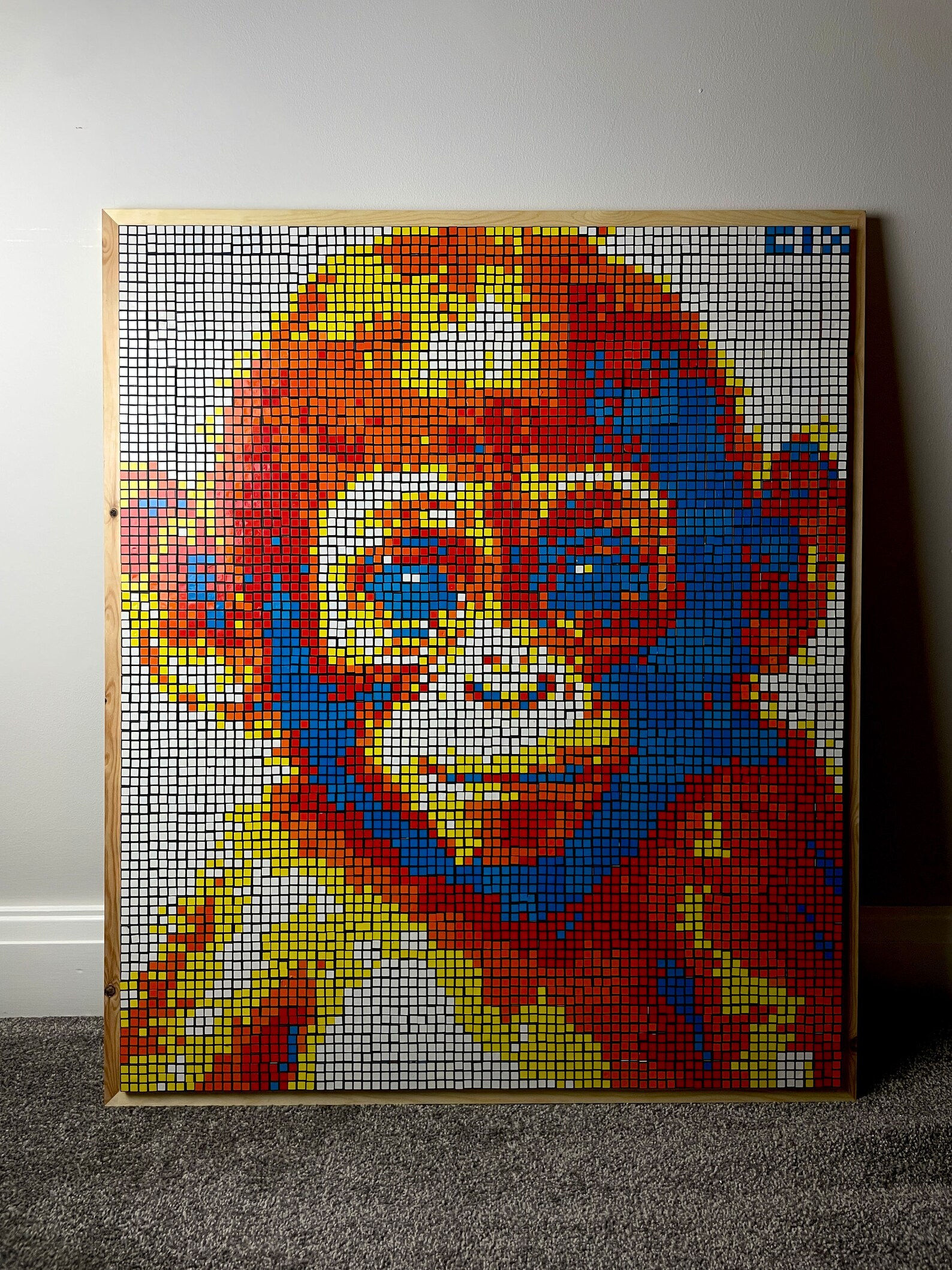 Baby Monkey Rubik's Cube Art, Gift, Magic Cube Puzzle, Retro, Mosaic ...