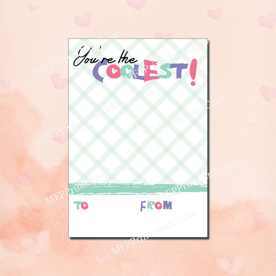 You're the Coolest Cookie Cards (3.5"x5") (set of 12) - Etsy