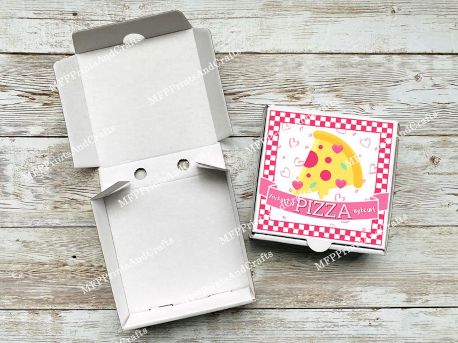 You Have A Pizza My Heart Mini Pizza Boxes (3.5"x3.5") - Etsy