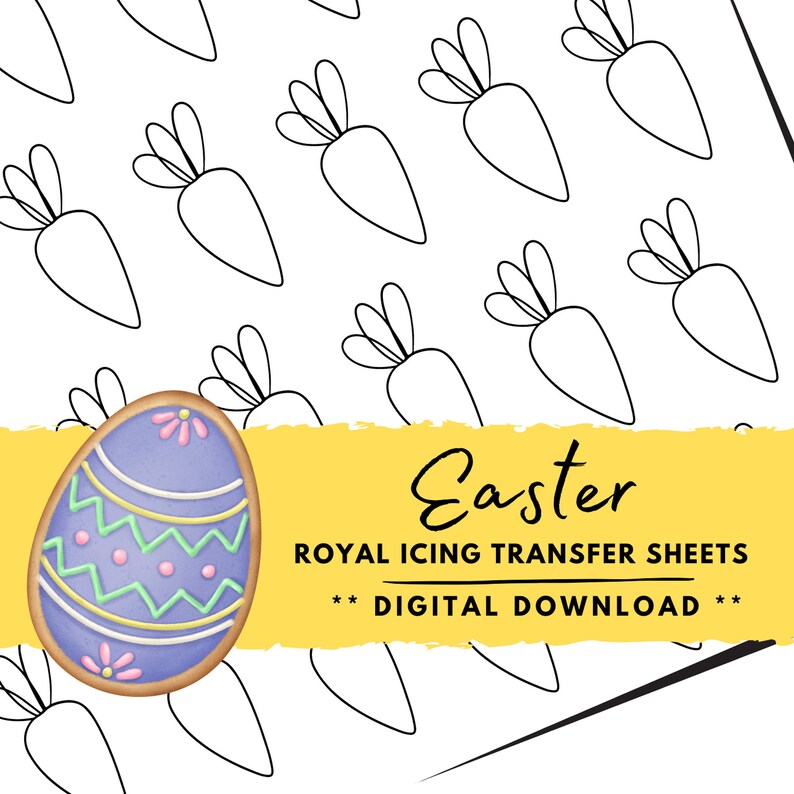 Easter Royal Icing Transfer Sheets - Carrots (4 Sizes) - Etsy