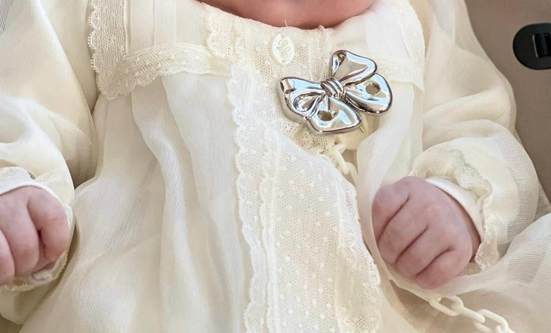 Silver Plated Pacifier Holder Clip - Etsy
