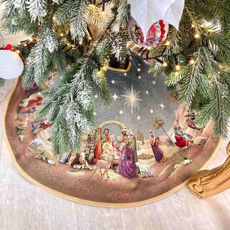 Gold Tree Nativity - Etsy