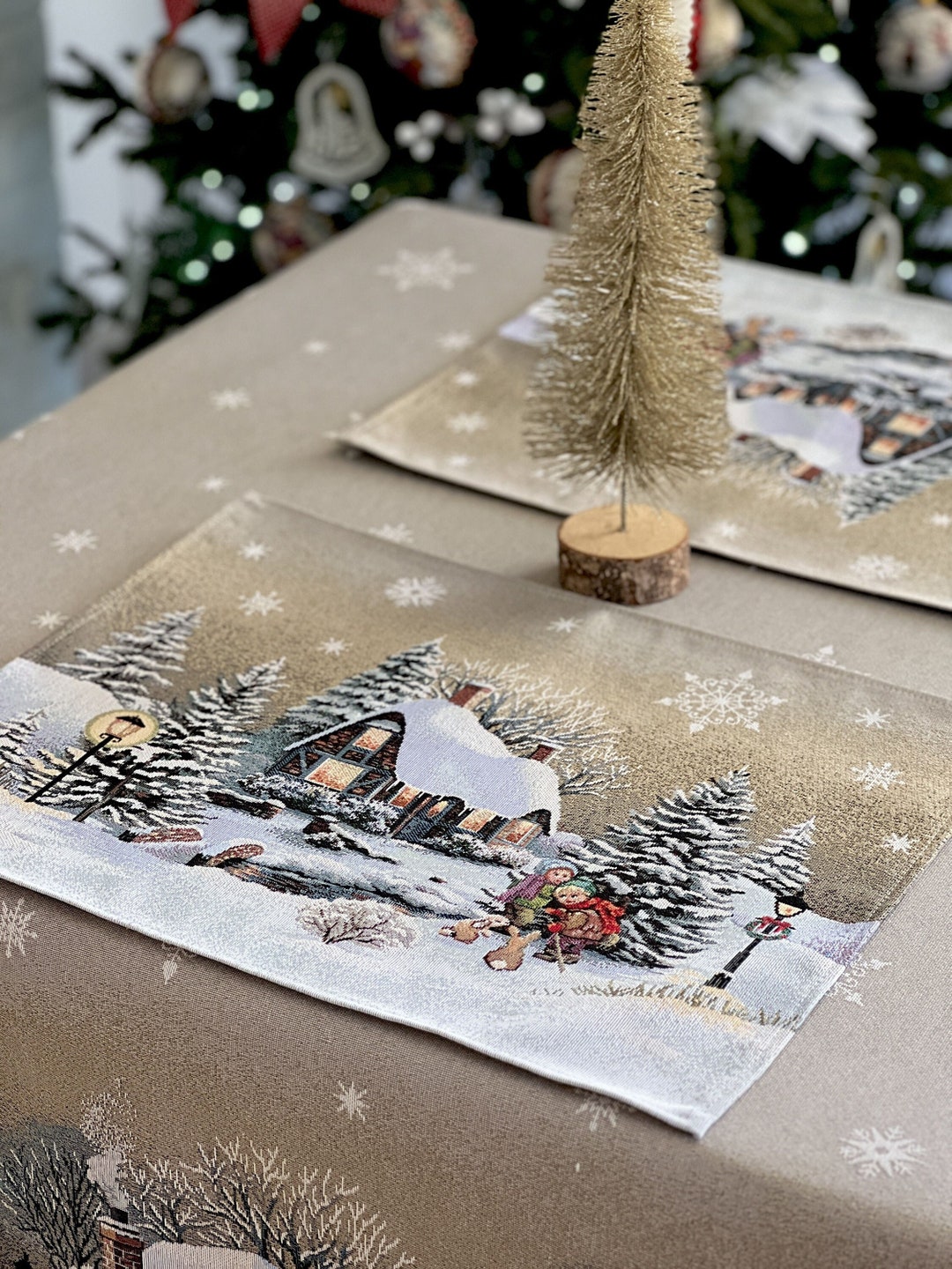 Cozy Winter Holiday Christmas Placemats - Etsy
