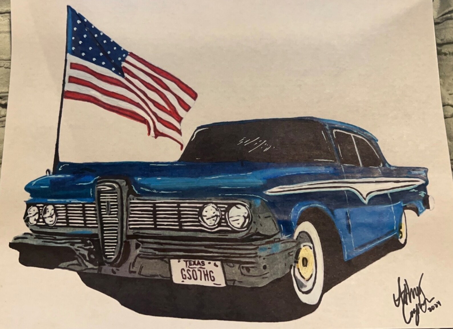 Custom Car Drawing - Etsy