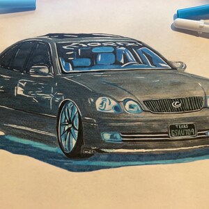 Custom Car Drawing - Etsy