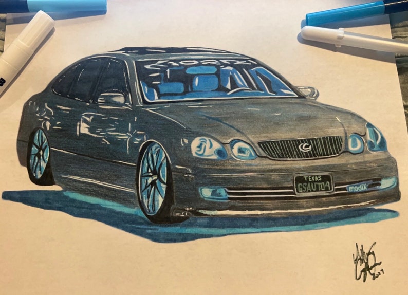 Custom Car Drawing - Etsy