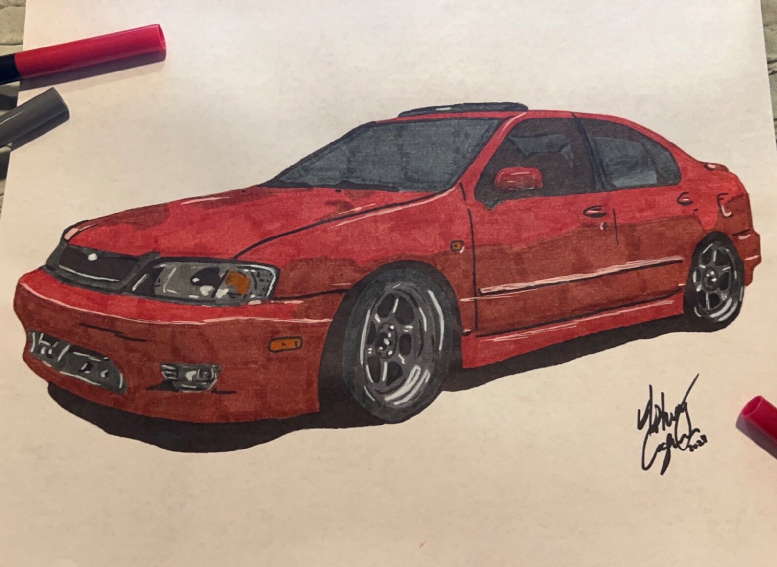 Custom Car Drawing - Etsy