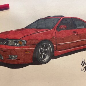 Custom Car Drawing - Etsy