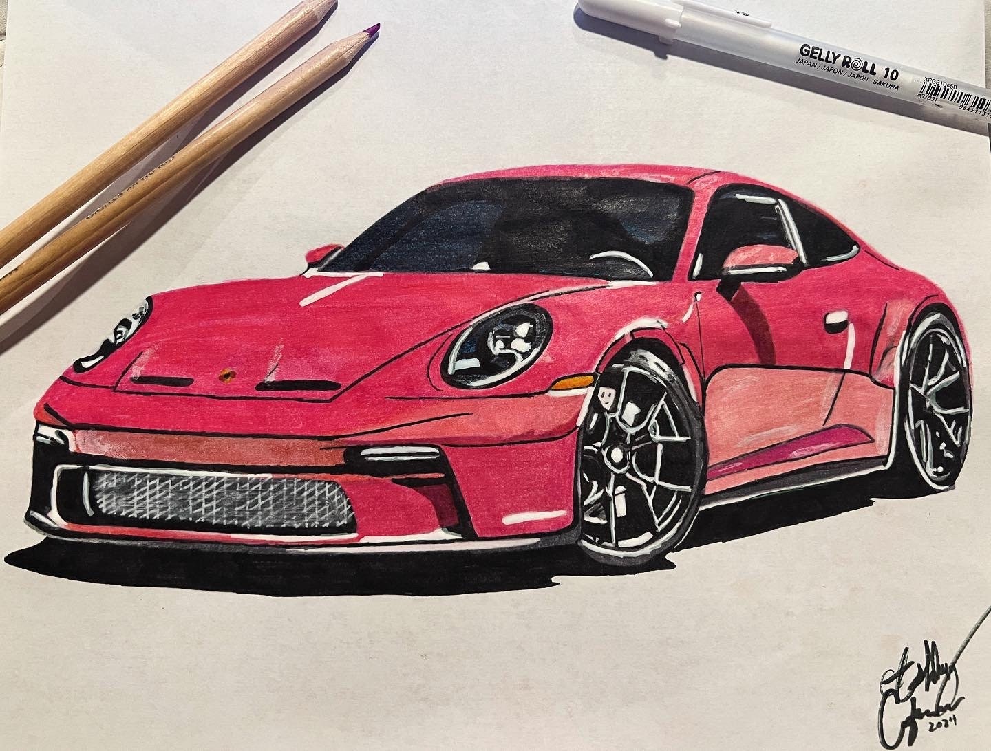 Custom Car Drawing - Etsy