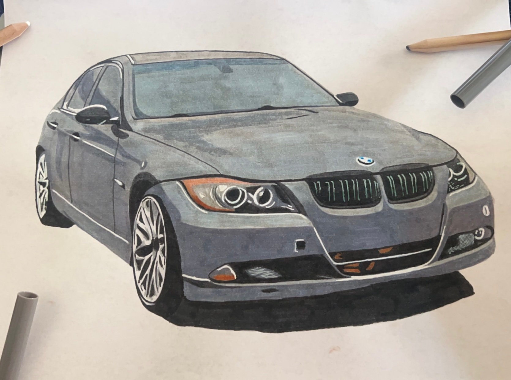 Custom Car Drawing - Etsy