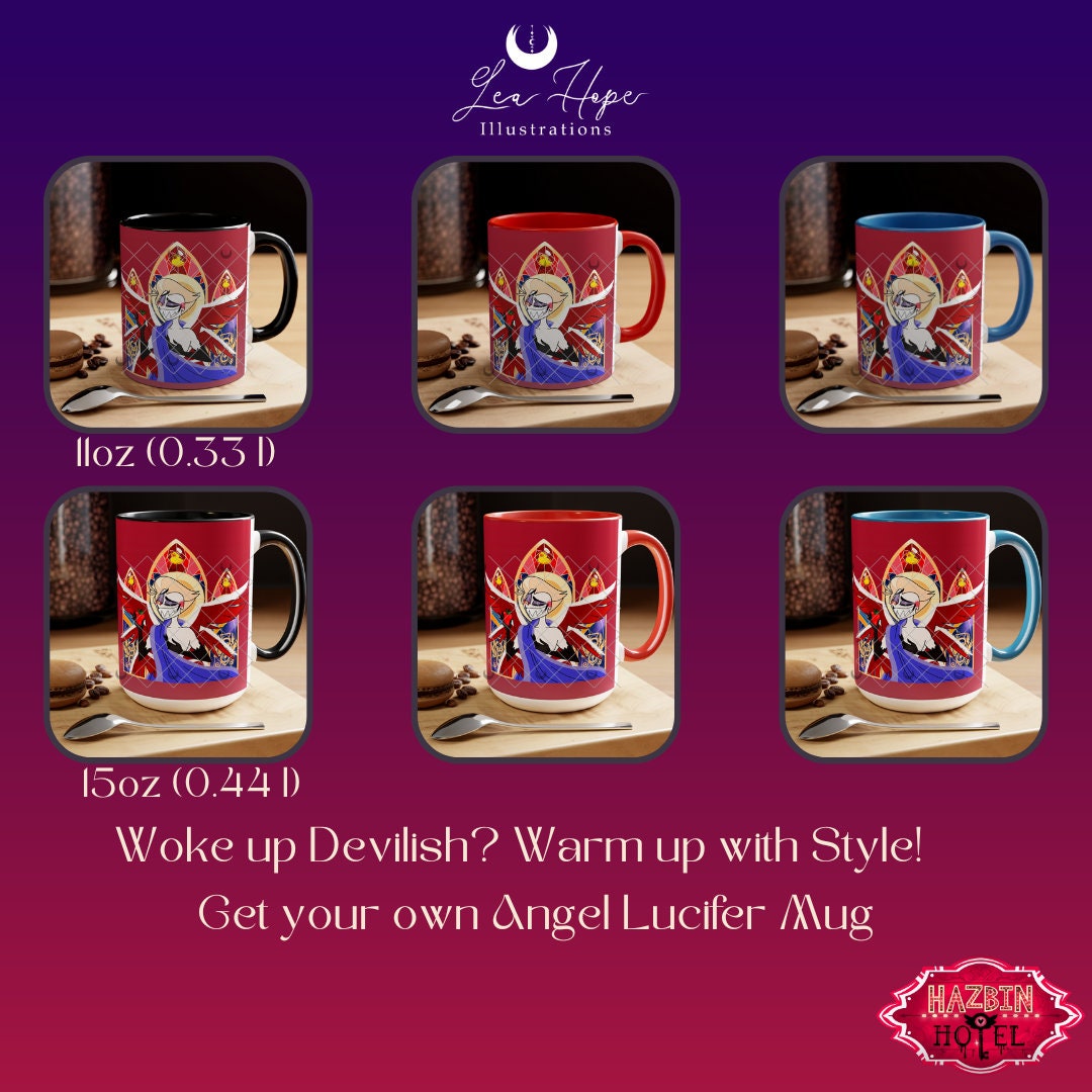 ANGEL LUCIFER Mug, Hazbin Hotel, Lucifer Morningstar, Ducks, Lucifer ...