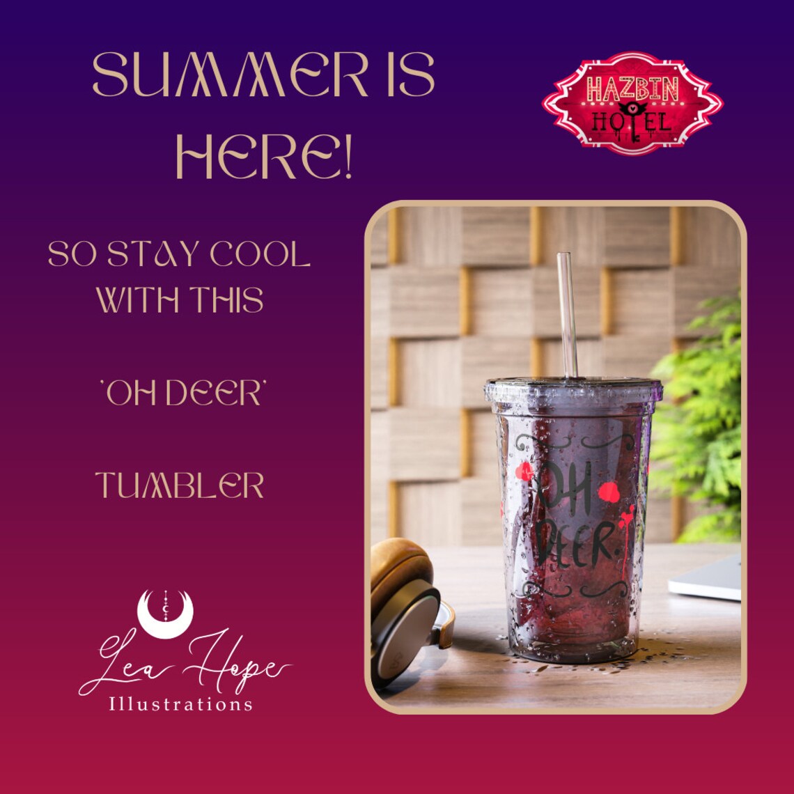 Alastor Mug: Hazbin Hotel Inspired Tumbler - 16oz - Etsy