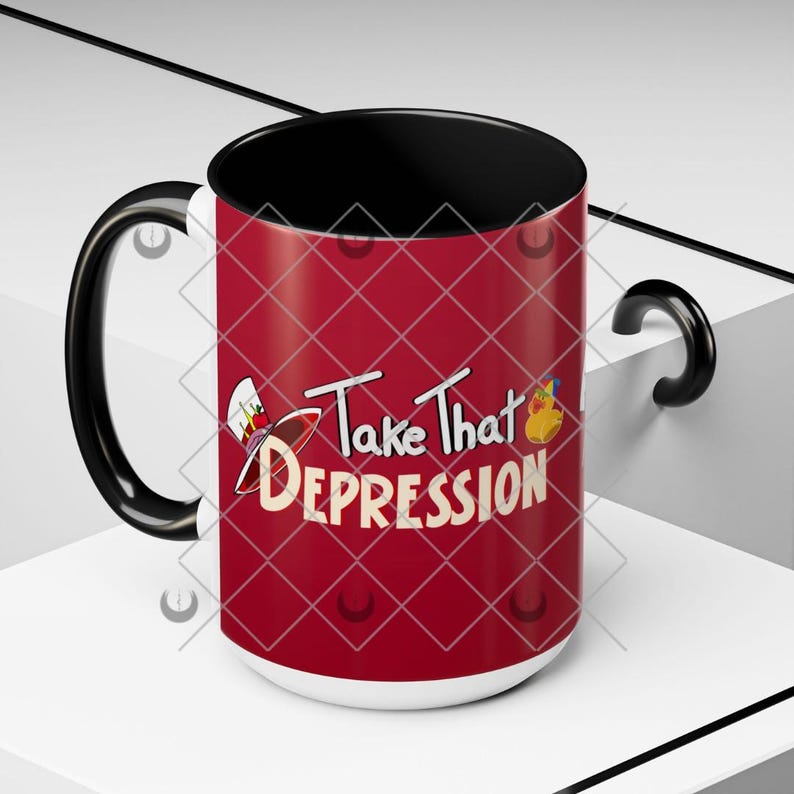Hazbin Hotel Lucifer's Mug - Take That Depression Mug With Coloured ...