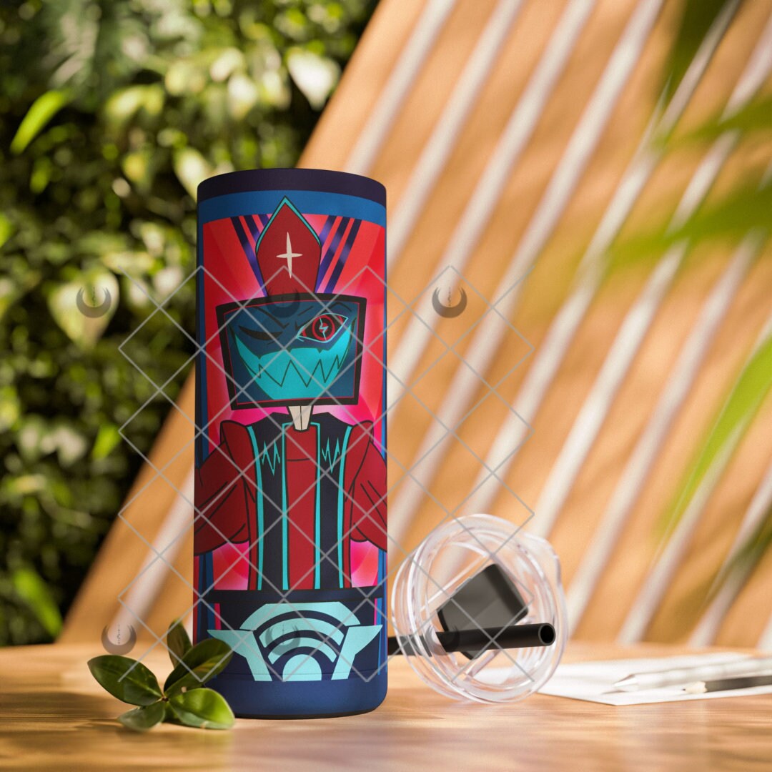 PRIEST Vox Skinny Tumbler, Hazbin Hotel, Vox, TV Demon, TV, Sinner, Ice ...