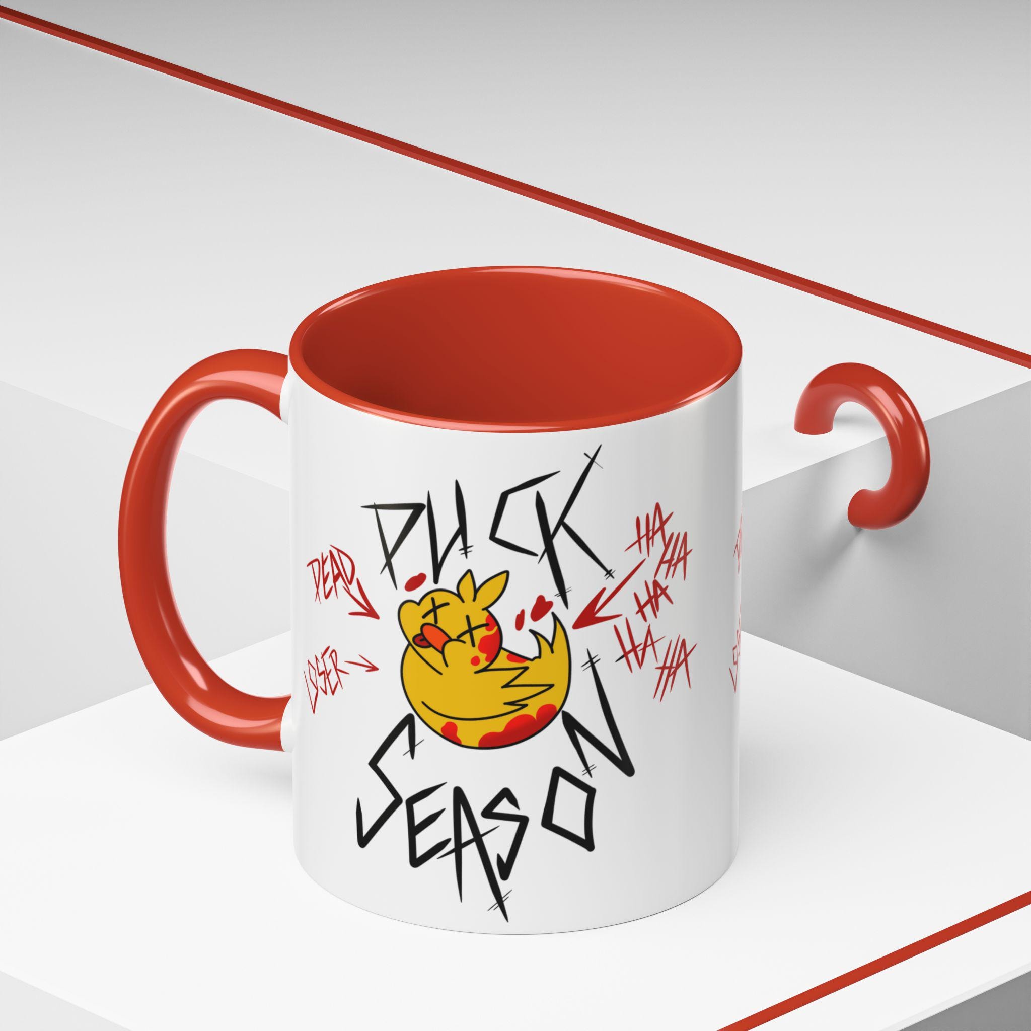 Hazbin Hotel Alastor Mug - 'DUCK SEASON' Fan Art Coffee Mug With ...