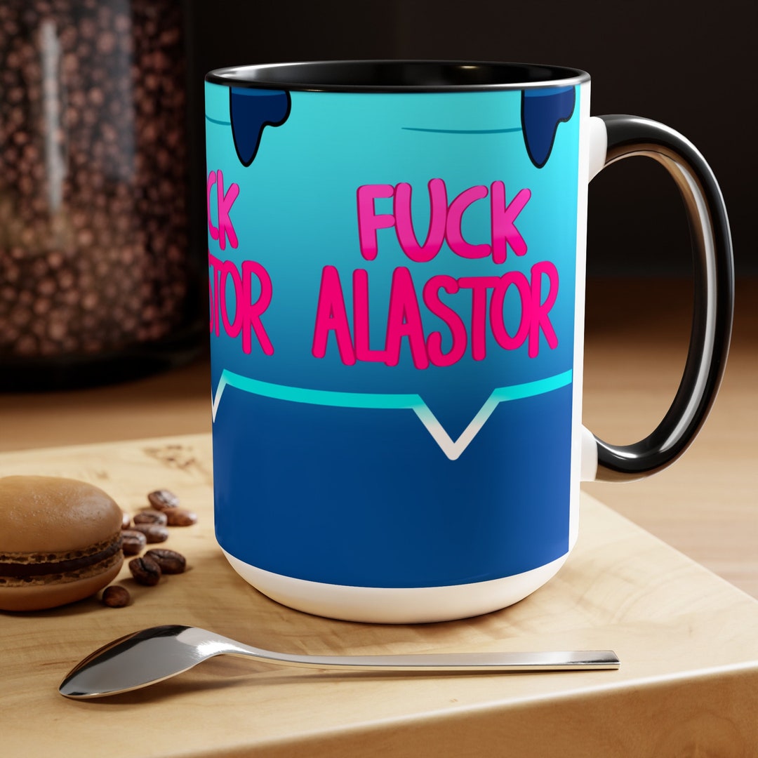 FUCK Alastor Mug, Hazbin Hotel, Alastor, Vox, TV Demon, TV Radio Killed ...