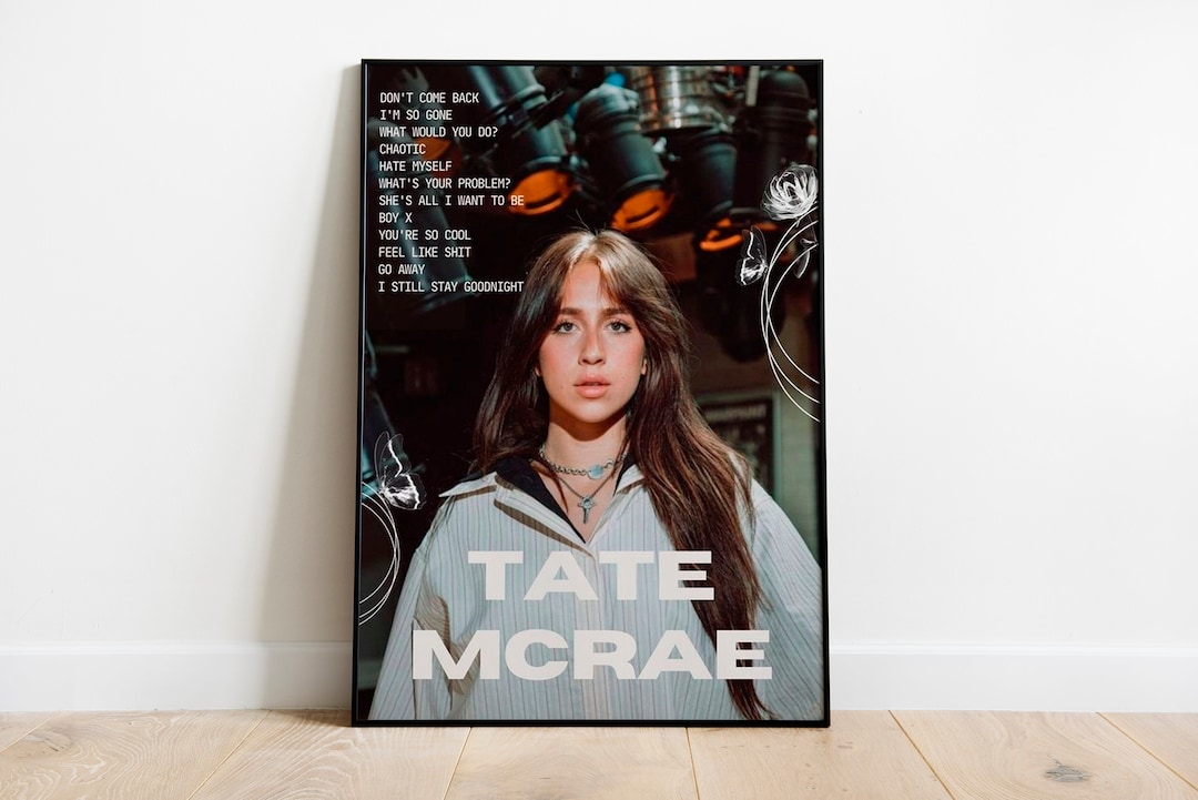 Tate Mcrae Graphic Poster Tate Mcrae Beautiful Poster Tate - Etsy Australia
