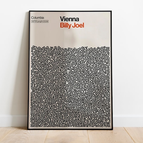 Vienna Billy Joel Wall Art Print - Etsy