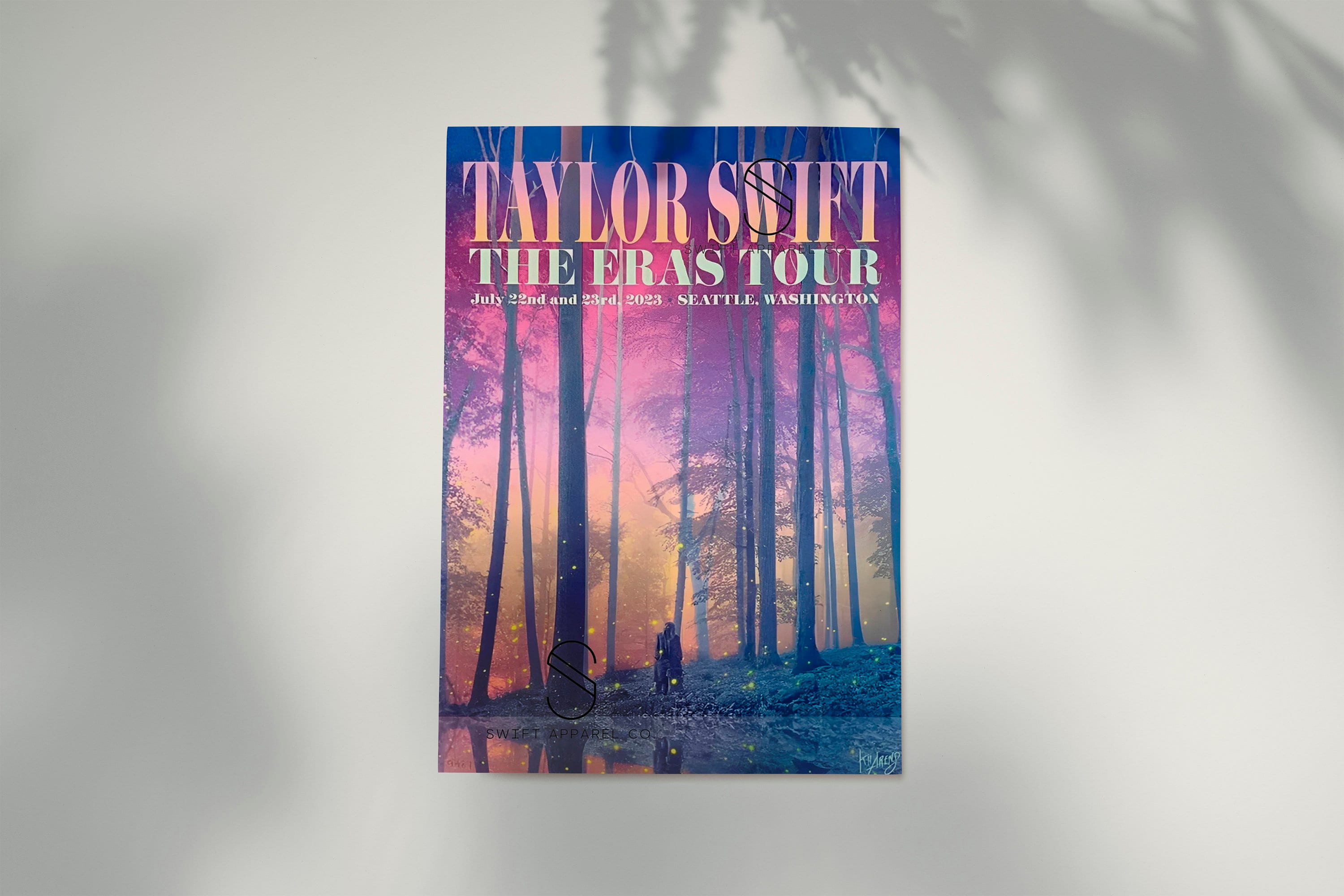 Taylor Eras Tour Seattle VIP Poster, Taylor Eras Tour Poster sold by ...