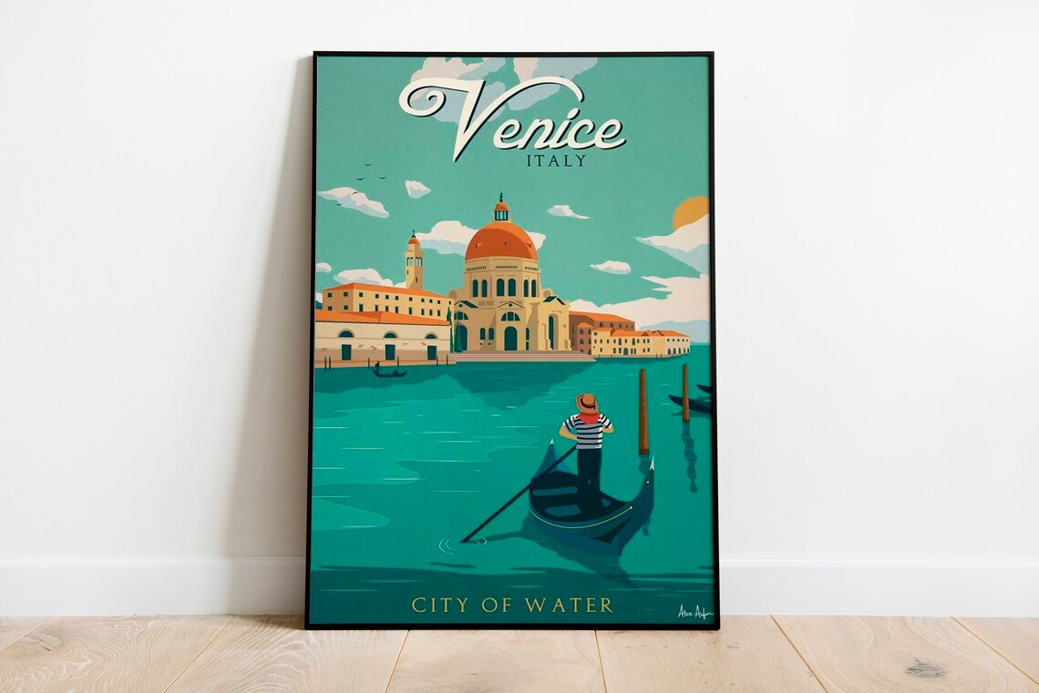 Venice Decor Poster Beautiful City Art Poster City Art - Etsy