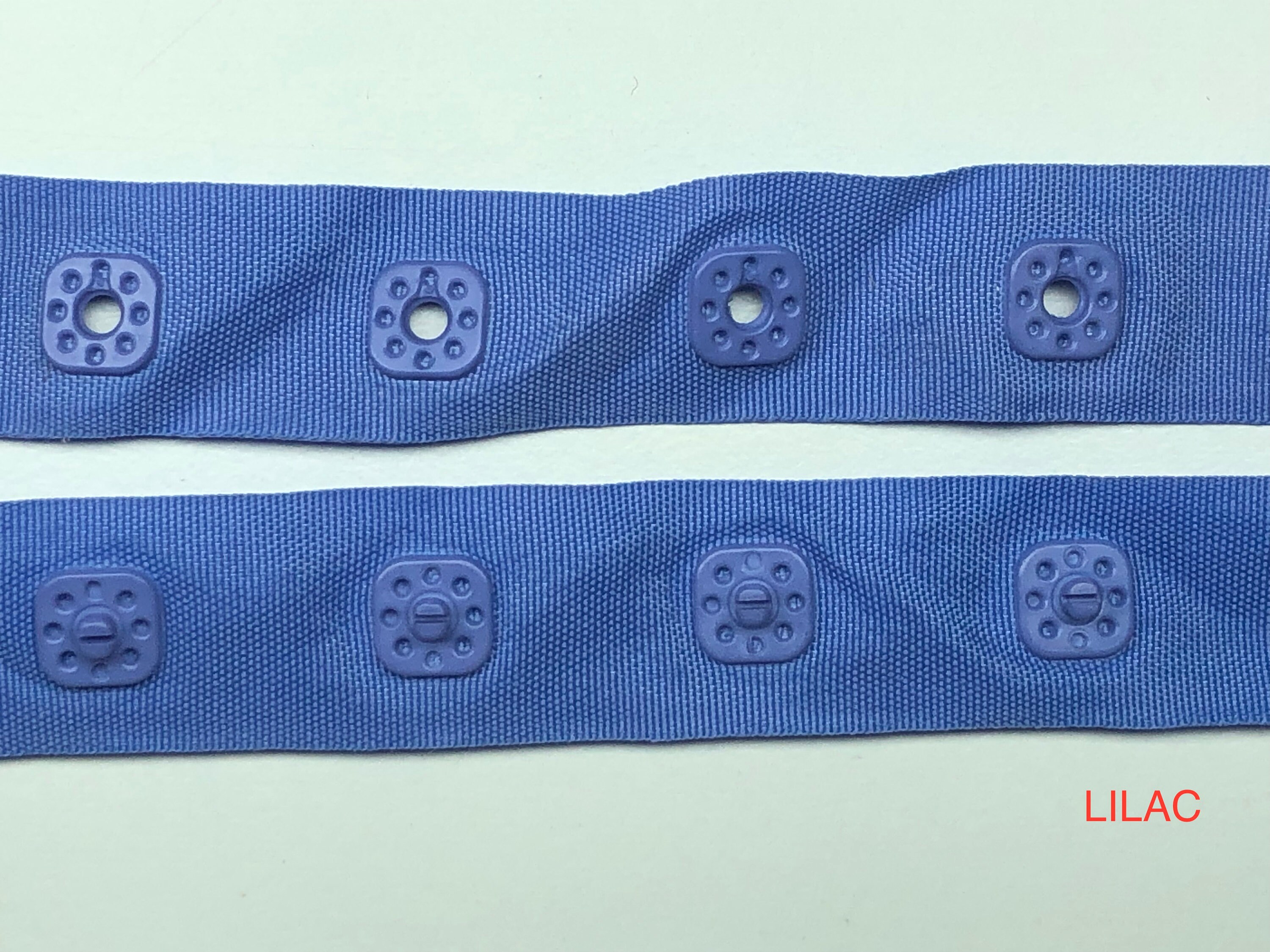 Snap Fastener Tape 18 Mm Wide, Unusual Colors, Button Spacing 15 Mm ...