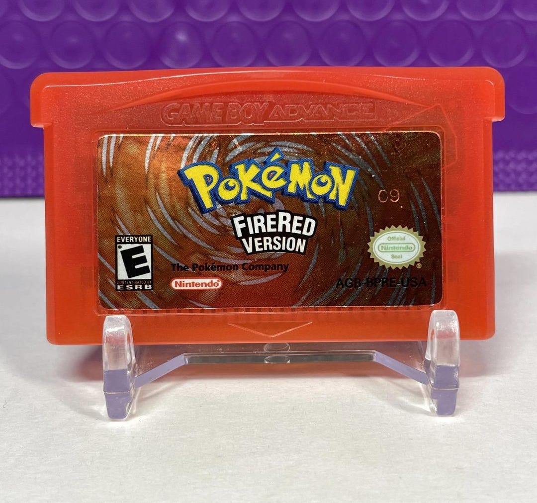 Pokemon Firered Version Gameboy Advance, Cartridge With Case, Game Boy ...