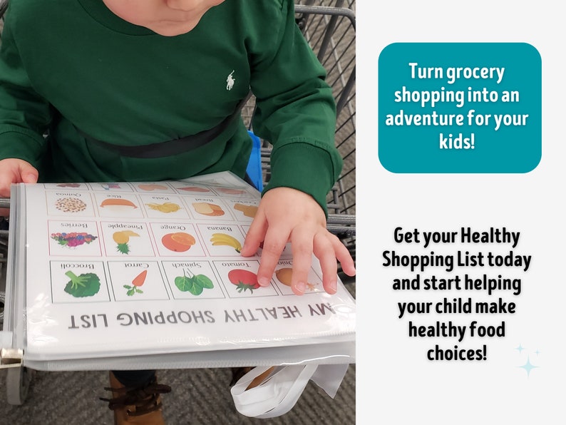 Printable Grocery Store List for Kids, Designed by Dietitian Mom ...