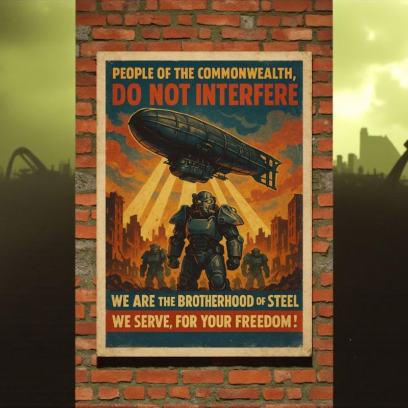 Fallout Sentry Bot Poster - Etsy Canada