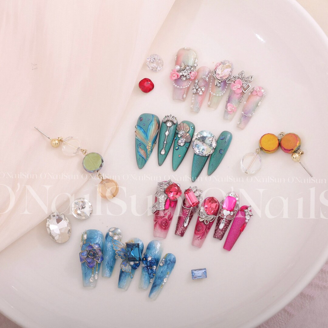 4 Sets Mysterious Box Onailsun Blind Box Surprise Box Press on Nails ...