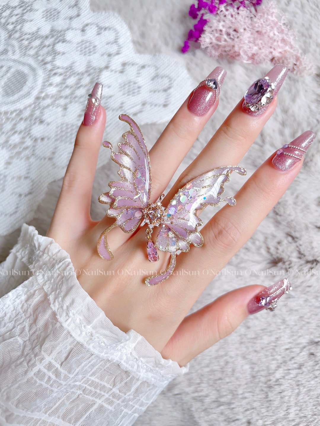 Mini Aurora Butterfly Lysandra's Butterfly Garden Onailsun Romantic ...