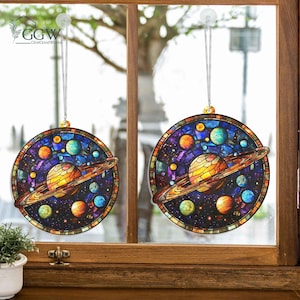 Solar System ACRYLIC Suncatcher, Planetary Suncatcher, Astronomy Lover ...
