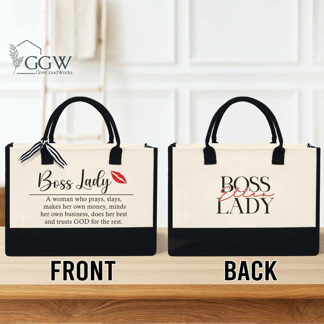 Personalized Boss Lady Tote Bag, Gifts for Boss,boss Gift for Women ...