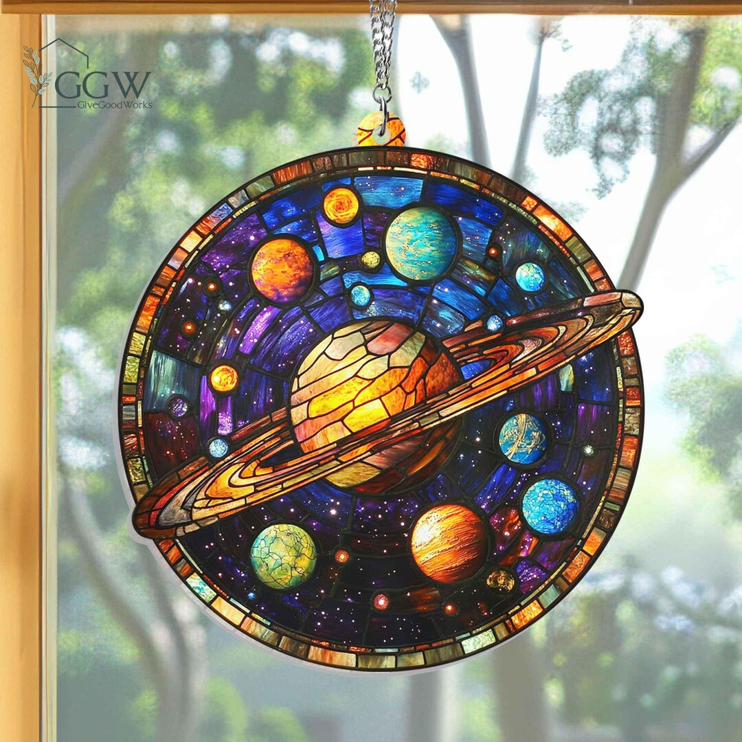 Solar System ACRYLIC Suncatcher, Planetary Suncatcher, Astronomy Lover, Space Enthusiast ...