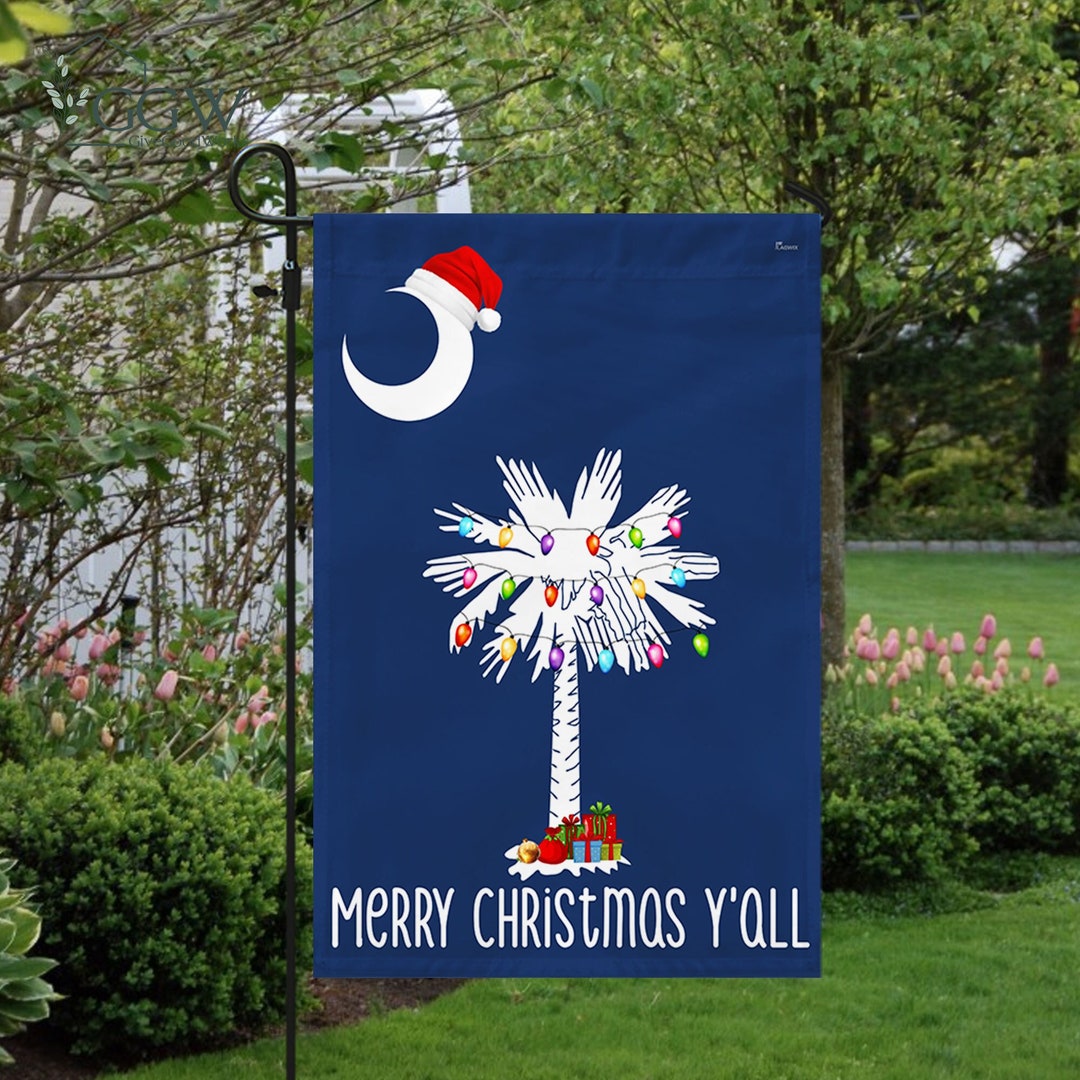 South Carolina Christmas Flag, South Carolina Xmas Flag, South Carolina ...